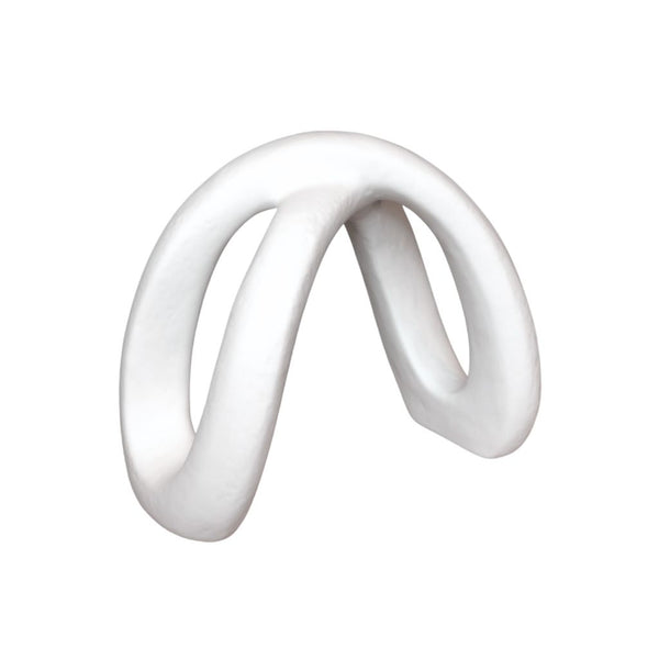 White Abstract Arch Ceramic Sculpture – Furny Matter